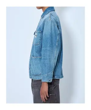 Carhartt Logo-patch Denim Trucker Jacket