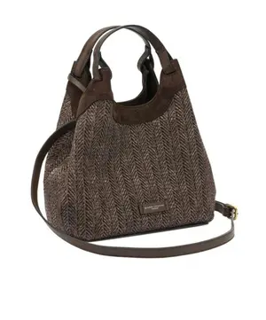 GIANNI CHIARINI Herringbone Shoulder Bag