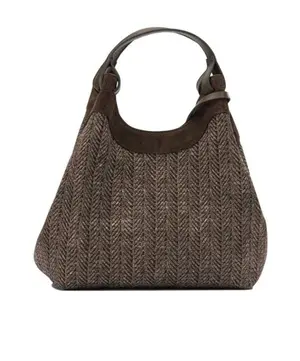 GIANNI CHIARINI Herringbone Shoulder Bag