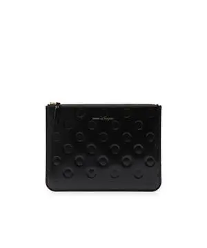 Comme Des Garçons Comme Des Garons Wallet Dot Embossed Zipped Wallet
