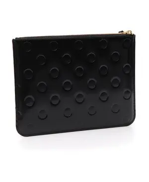 Comme Des Garçons Comme Des Garons Wallet Dot Embossed Zipped Wallet