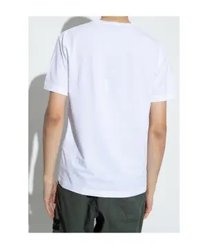 Stone Island Logo Printed Crewneck T-shirt