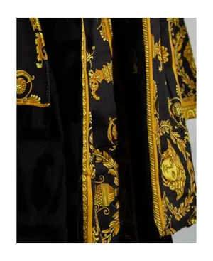 Versace Baroque Printed Belted Waist Robe
