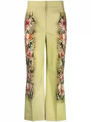 Alberta Ferretti Printed Flared Trousers