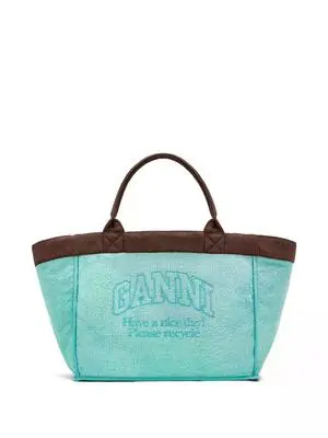 GANNI Reversible Tote Bag - Brown