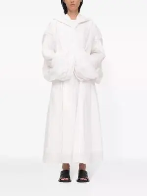 Another Tomorrow Water-repellent Hooded Cocoon Jacket