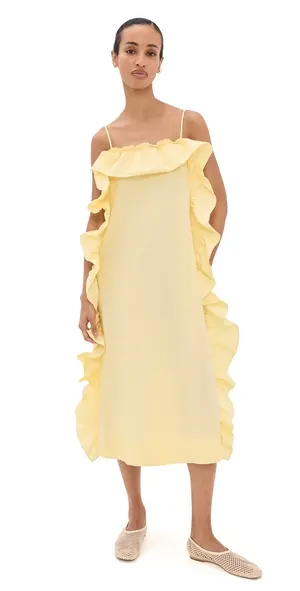 Sea Lisette Ruffle Maxi Sundress - Yellow