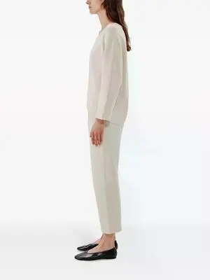 Another Tomorrow Scoop-neck Jersey Top
