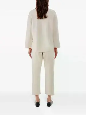 Another Tomorrow Scoop-neck Jersey Top