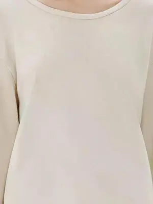 Another Tomorrow Scoop-neck Jersey Top