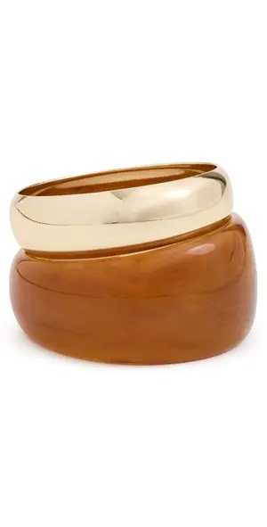 Baublebar Phoebe Bangle Bracelet Set - Brown