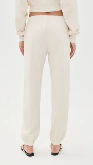 Eterne Boyfriend Pocket Sweatpants In French Terry - Bone