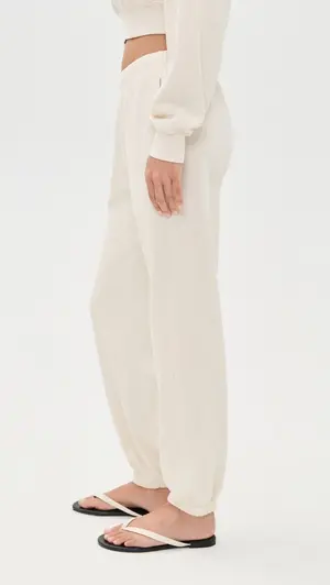 Eterne Boyfriend Pocket Sweatpants In French Terry - Bone