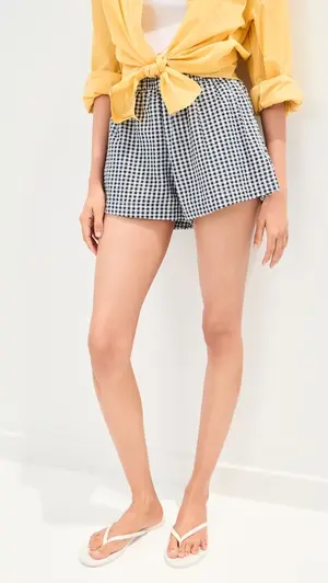 LE BOP Donda Shorts - Navy Check