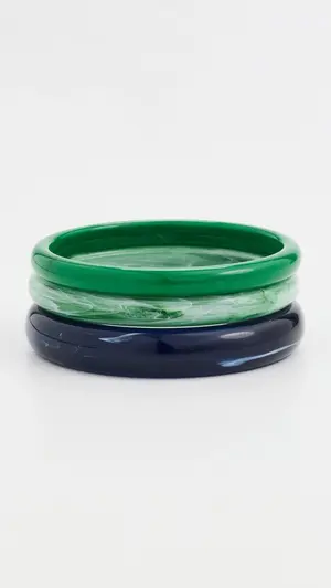 Baublebar Raven Resin Bangle Set