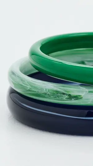 Baublebar Raven Resin Bangle Set