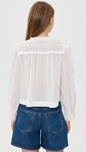 Sea Eliza Eyelet Lace Blouse