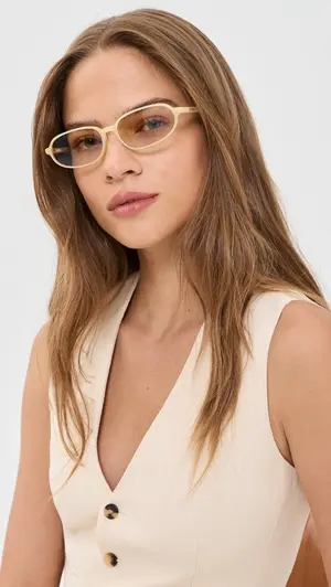 Jacquemus Alba Oval Sunglasses