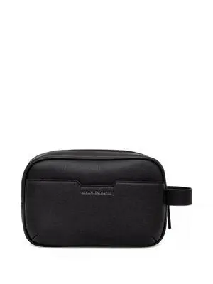Armani Exchange Side-handle Wash Bag - Black