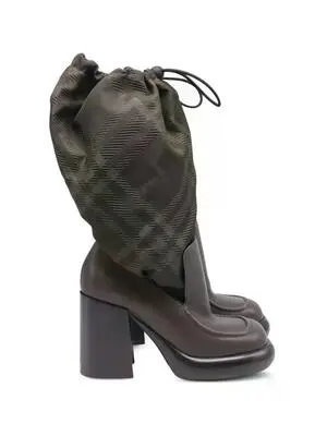 Burberry Checked Boots For Women