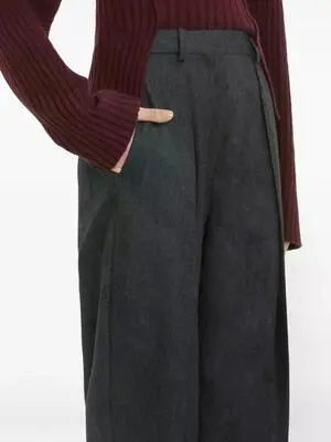 Victoria Beckham Pleated Straight-leg Trousers