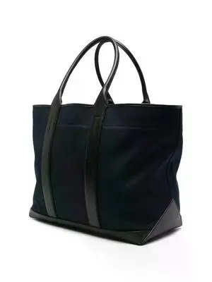 TOM FORD Canvas Tote Bag With Leather Trim
