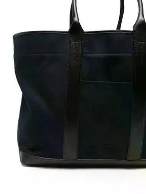 TOM FORD Canvas Tote Bag With Leather Trim
