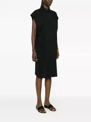 TOTEME Button-fastening Sleeveless Midi Shirt Dress