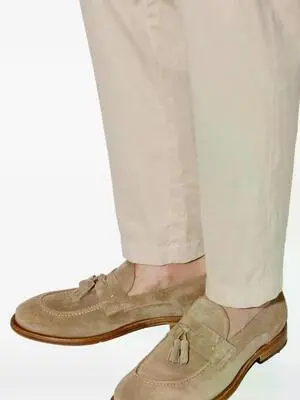 Eleventy Suede Tassel Loafers
