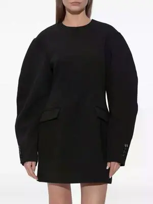 ROTATE BY BIRGER CHRISTENSEN Sculptural Sleeve Mini Dress