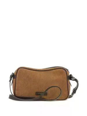 GIANNI CHIARINI Cora Ribbed Shoulder Bag - Brown