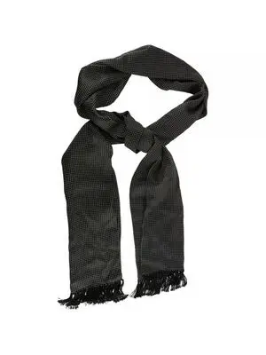 TOM FORD Polka-dot Fringed Scarf - Black