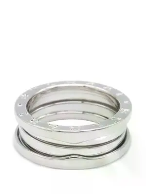 BVLGARI B.zero1 18k White Gold 3-band Ring - Silver