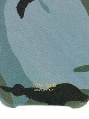 TOM FORD Camouflage-print Grained-texture Phone Case