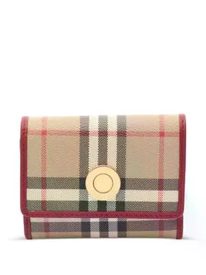 Burberry 2020s Nova Check Trifold Wallet - Neutrals
