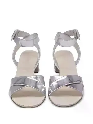 Miu Miu Crystal-embellished Patent Leather Sandals
