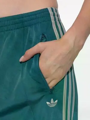 Adidas Side Stripe Wide-leg Track Pants - Green