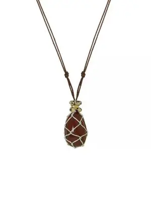 ROXANNE ASSOULIN Netted Stone Pendant Necklace