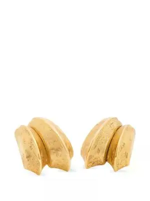 Saint Laurent Double Blade Earrings - Gold