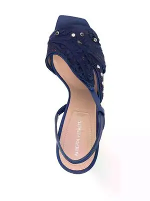 Alberta Ferretti 100mm Stud-embellished Sandals