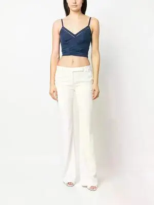 Alberta Ferretti V-neck Cami Top With Rear Tie