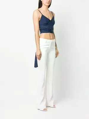 Alberta Ferretti V-neck Cami Top With Rear Tie