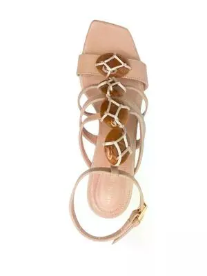 Alberta Ferretti Sculpted-wedge Heel Sandals
