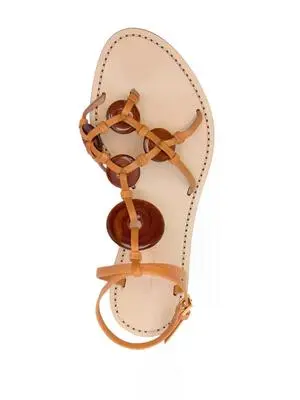 Alberta Ferretti Plexi-rings Embellished Sandals