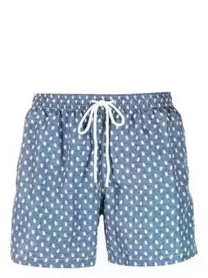 Fedeli Penguin Print Swim Shorts