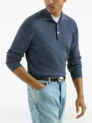 Brunello Cucinelli Cashmere-knit Polo Shirt