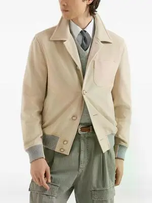 Brunello Cucinelli Lightweight Virgin Wool Cloth Outerwear Jacket