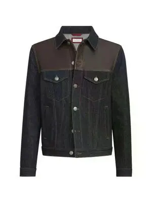 Brunello Cucinelli Paneled Four-pocket Denim Jacket