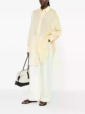 TOTEME Monogram Embroidered Oversized Shirt