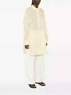 TOTEME Monogram Embroidered Oversized Shirt